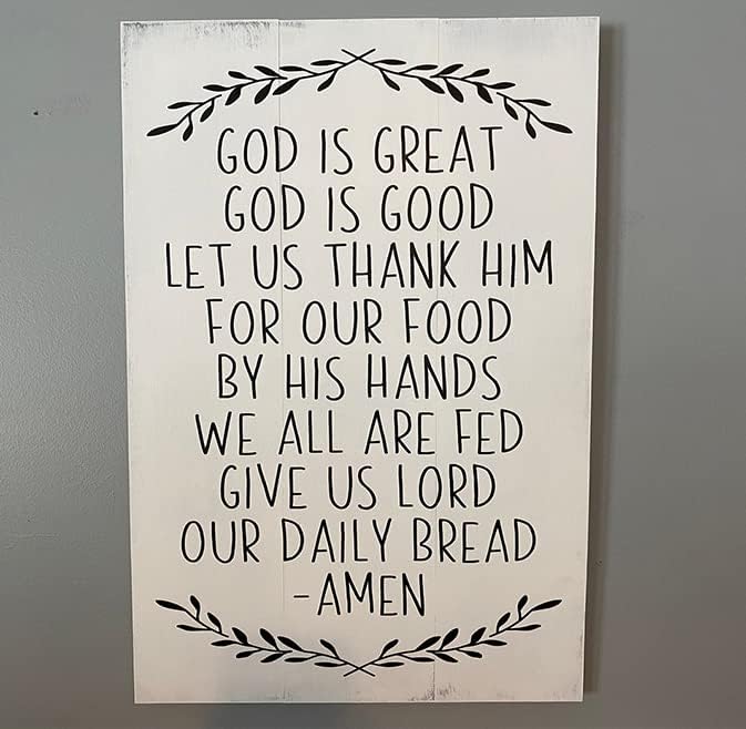 Amazon.com: Agriism God is Great God is Good Let Us Thank Him for His ...