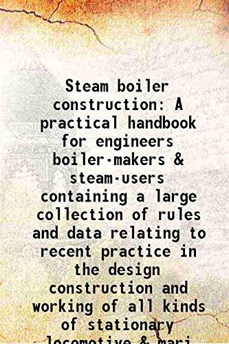 Amazon.in: Buy Steam boiler construction A practical handbook for ...