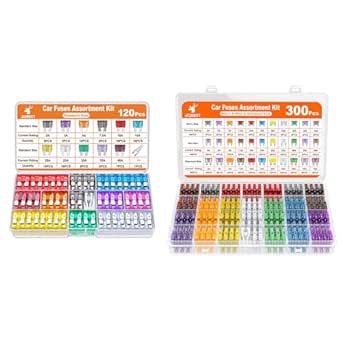 Amazon.com: 120 Standard fuses + 300 Car Fuse Assortment Kit (2 Ampere ...