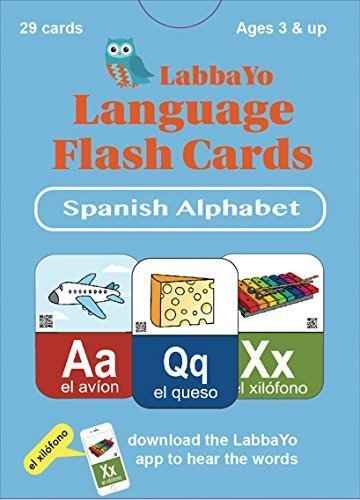 Amazon.com: LabbaYo - Spanish Language Flash Cards - "Alphabet" card ...