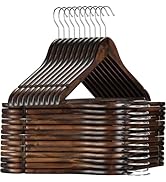 ANH MART Premium Wooden Hanger Smooth Finish Wooden Coat Hangers for ...