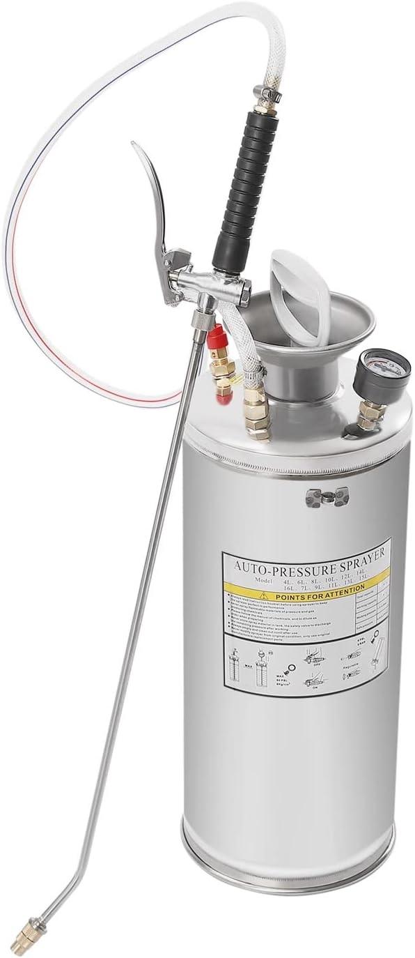 Amazon.com: Stainless Steel Sprayer 2 Gallon, Garden Pump Sprayers with ...