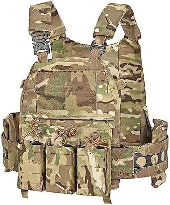 ACEXIER Tactical Vest Ferro V5 FCPC Hunting Plate Carrier Modular Body ...