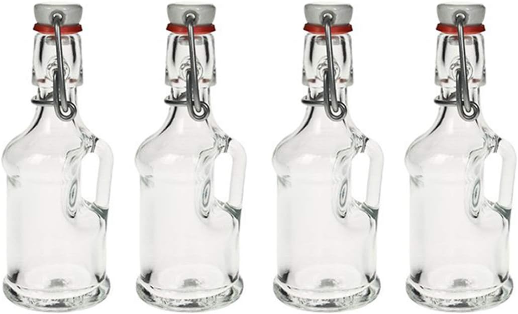 hocz Bügelflaschen Set 4/6/10 Bügelflasche Glasflaschen 40 ml mit ...