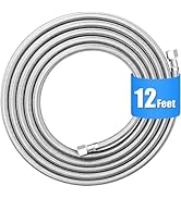Amazon.com: Refrigerator water line - 4 FT Premium Stainless Steel ...