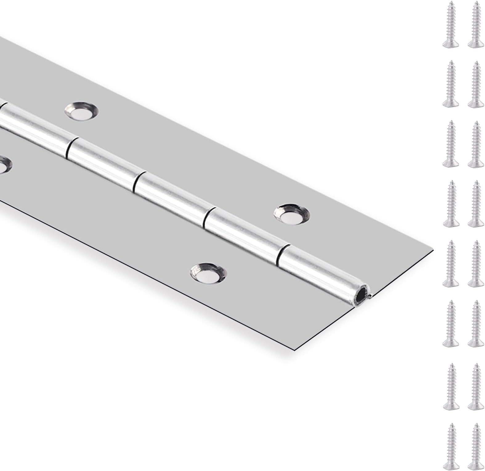 Hardware Essentials 851071 Continuous Pin 36" x 1-1/2" Brass - Door ...