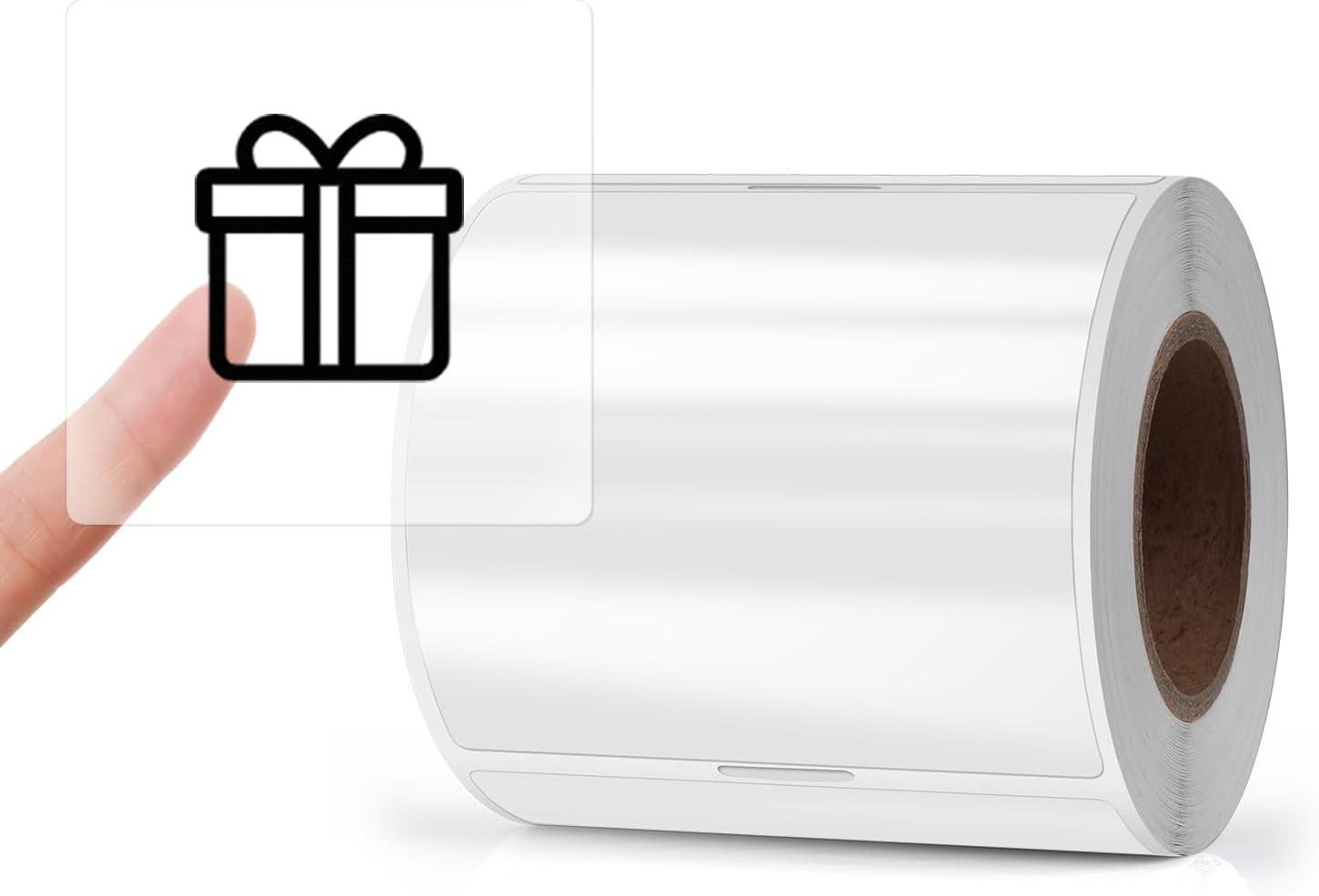 Amazon.com : 2.25 * 1.25 Transparent Thermal Label+2x1 Inch Thermal ...