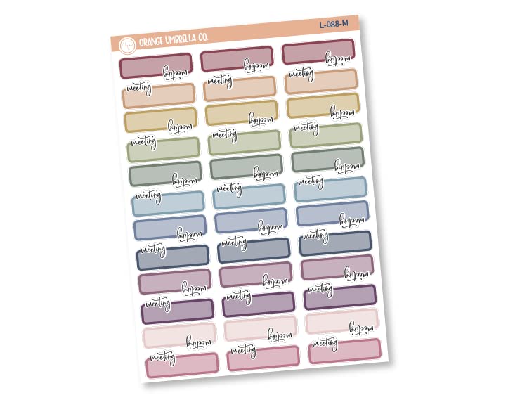 Amazon.com: Meeting Appointment Planner Stickers and Labels | L-088-M ...