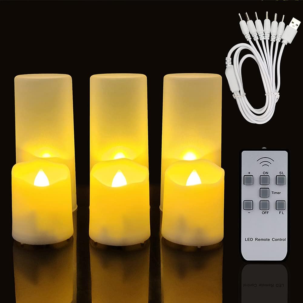 Flickering Flameless Candles, Most Realistic LED Candles with Remote ...