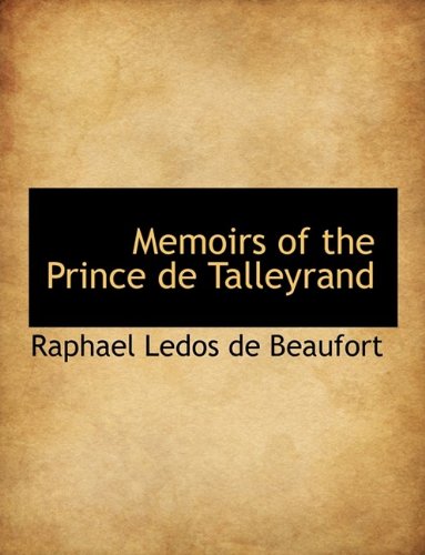Amazon.in: Buy Memoirs of the Prince de Talleyrand Book Online at Low ...