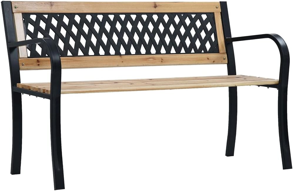 vidaXL Holz Gartenbank Parkbank Sitzbank Gartenmöbel Holzbank ...