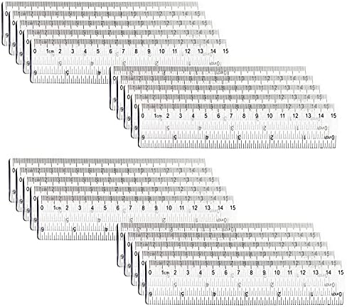 UgyDuky 20 Pack Clear Plastic Ruler 6 Inch Straight Ruler Flexible ...