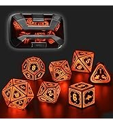 Amazon.com: FONVGOGO Wireless Light Up Dice Set D and D RGB for ...