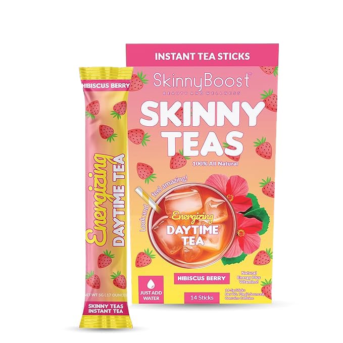 Amazon.com: Skinny Teas Instant Tea Sticks – Energizing Daytime Tea ...