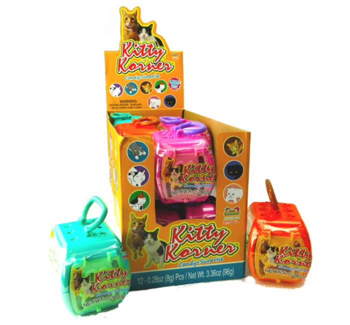 Kidsmania Kitty Korner Candy + Surprise, figura de caramelo novedoso con gatito, colecciónalos ...