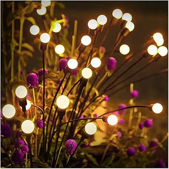 BCGA Firefly Solar Garden Lights (8 Modes) Yard Swaying Solar Powered ...