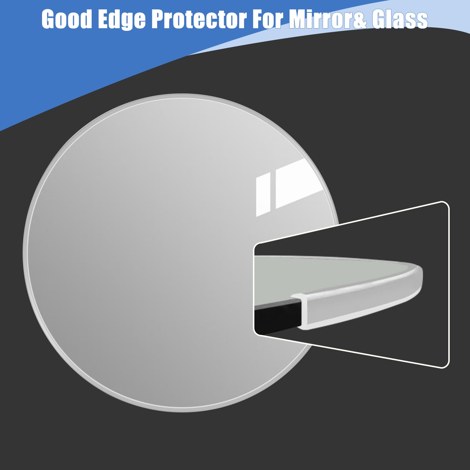 Snapklik.com : Clear Rubber Edge Trim, Self-Adhesive Transparent Edge ...