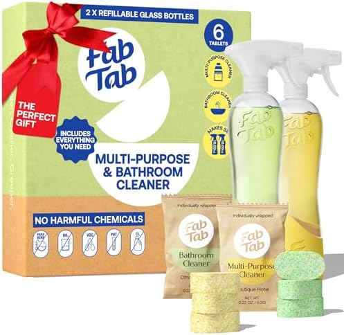 Amazon.com: Fab Tab Multi-Purpose & Bathroom Cleaner Starter Kit ...