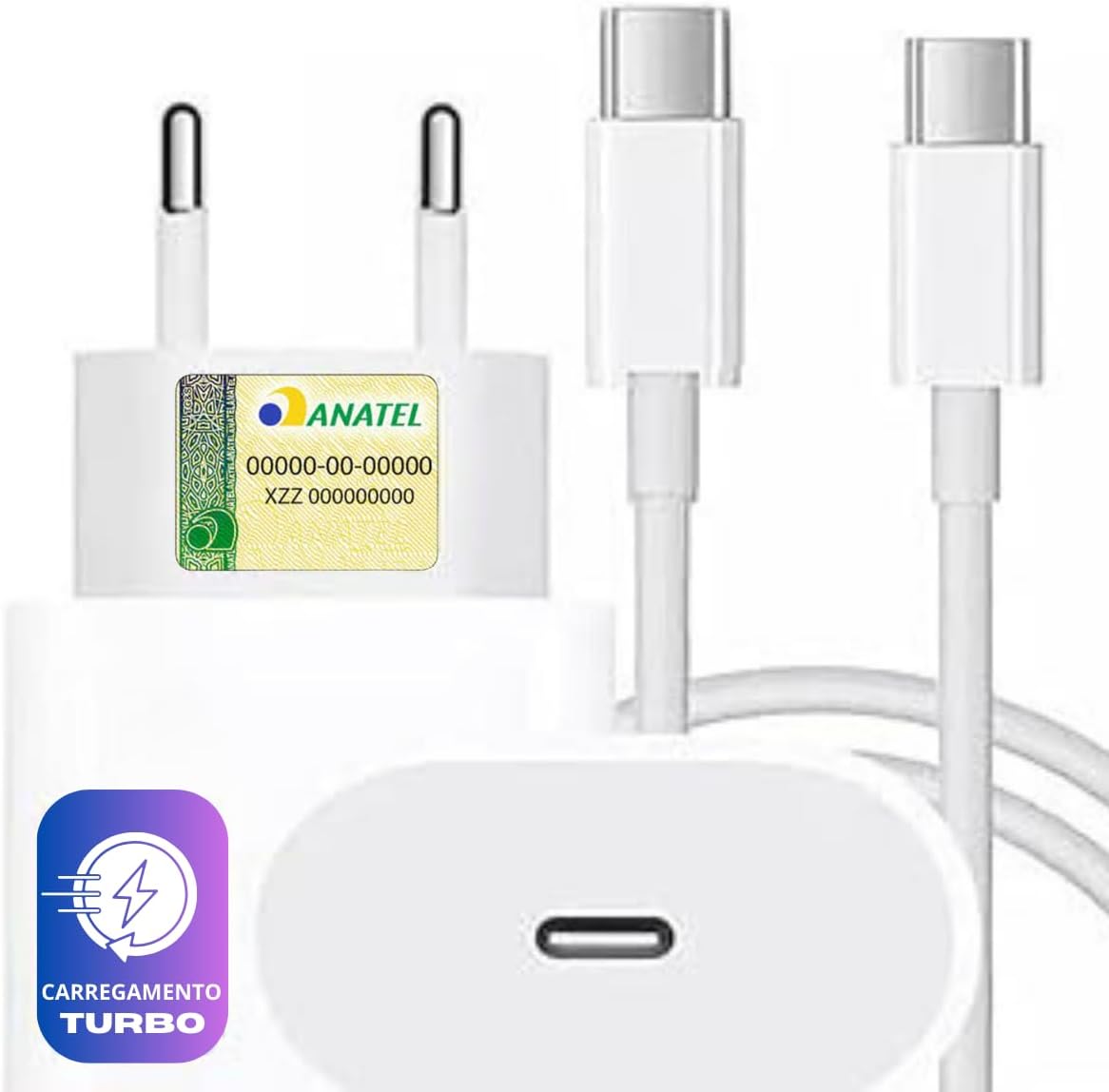 Carregador Turbo Compativel c/Novo iPhone 16, 16 pro, 16 pro max ...