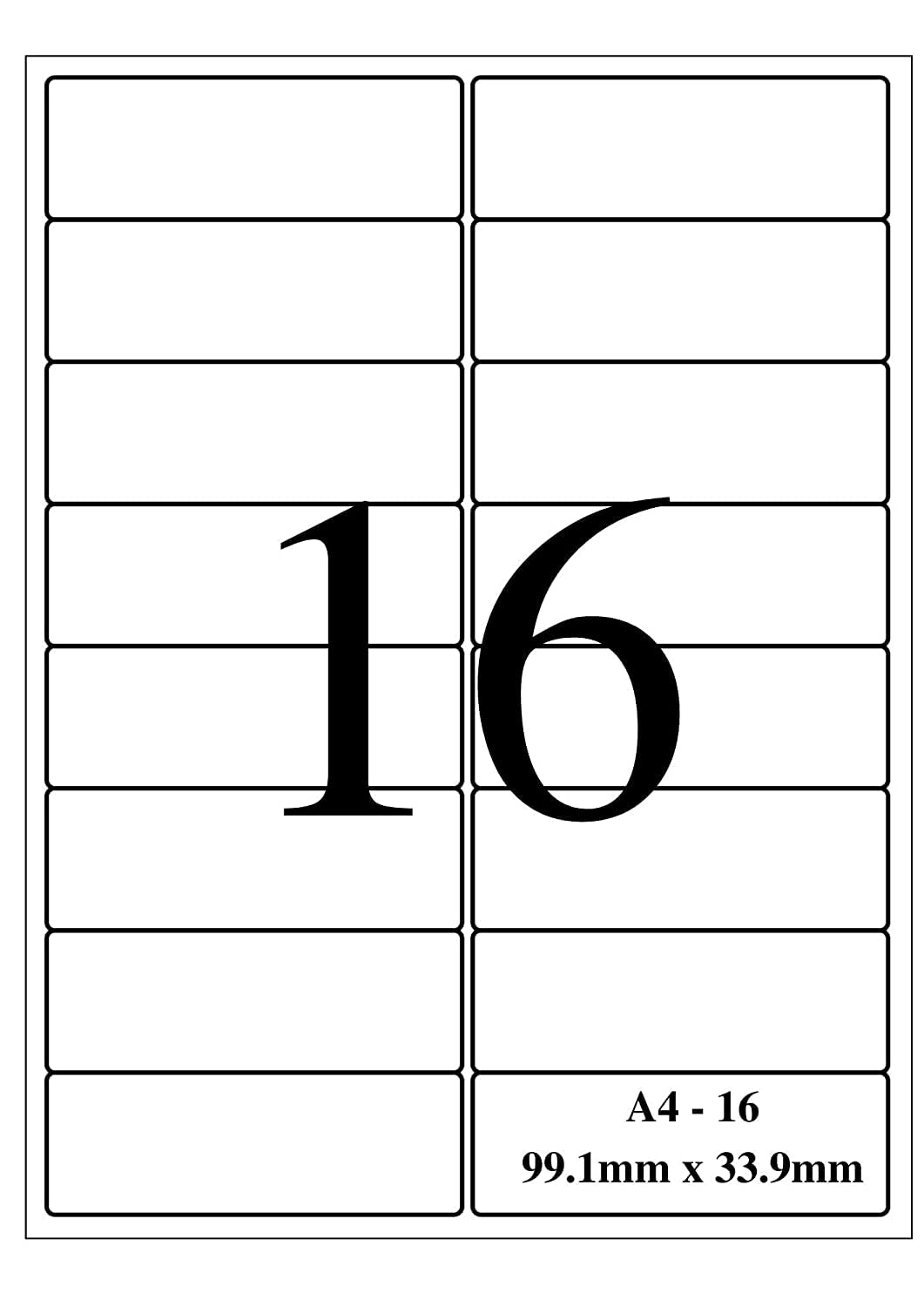 LRS A4 Size White Self Adhesive Label/Sticker for Printer (Inject ...