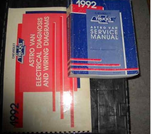 1992 Chevy ASTRO VAN Service Repair Shop Manual SET W WIRING DIAGRAMS ...