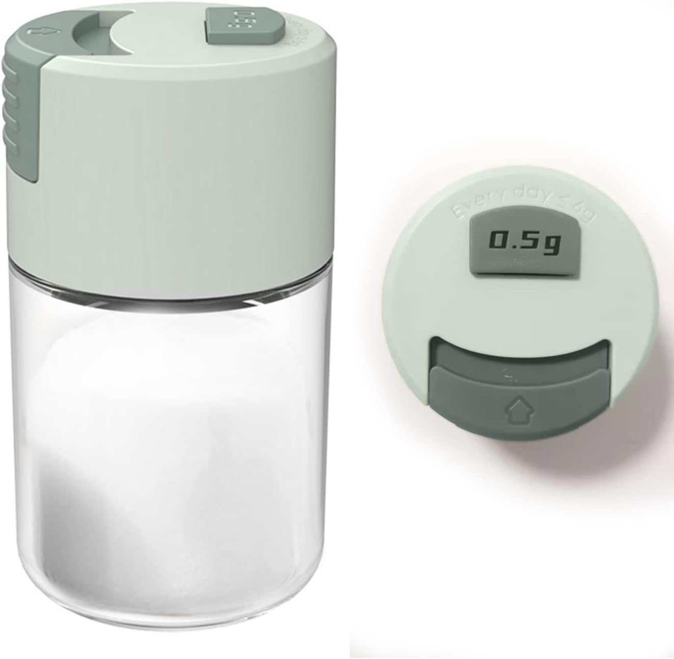 Amazon.com: Measuring Seasoning Bottle 2 Pack, Salt Pepper Shaker Set ...