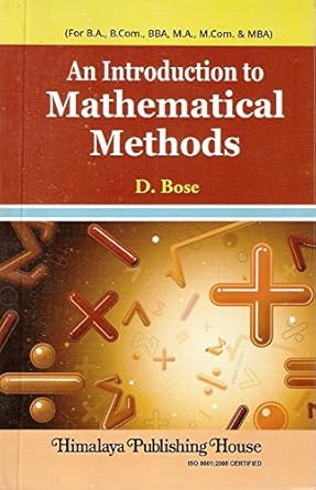 An Introduction to Mathematical Methods: unknown author: 9789352027194 ...