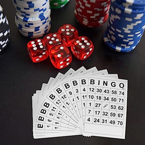 Bingo Game Sheets 120Pcs Easy Read Jumbo Bingo Paper Game Cards Classic ...