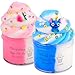 Amazon.com: 2 Pack Cloud Slime Kit with Blue Cake and Pink Peachybbies ...