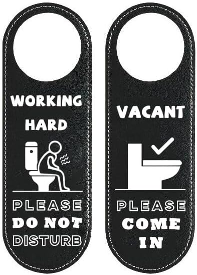 Amazon.com: Pooping Please Do Not Disturb Sign Funny Bathroom Occupied ...