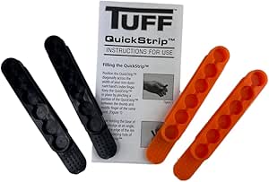 Amazon.com : Tuff Products Quickstrips Black 6 Round (Pack of 4) (38 ...