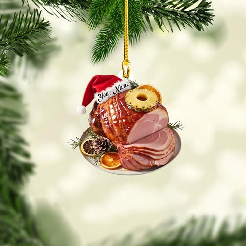 Amazon.com: Personalized Funny Ham Christmas Ornament 2025, Honey ...