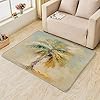 Amazon.com: ZDABAOEC Palm Tree Rug, 2x3 Rug, Tropical Area Rugs for ...