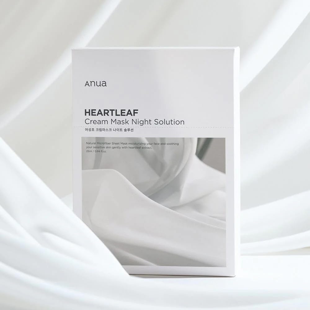 Amazon.com : ANUA - Heartleaf Cream Mask Night Solution Pack (Set of 10 ...