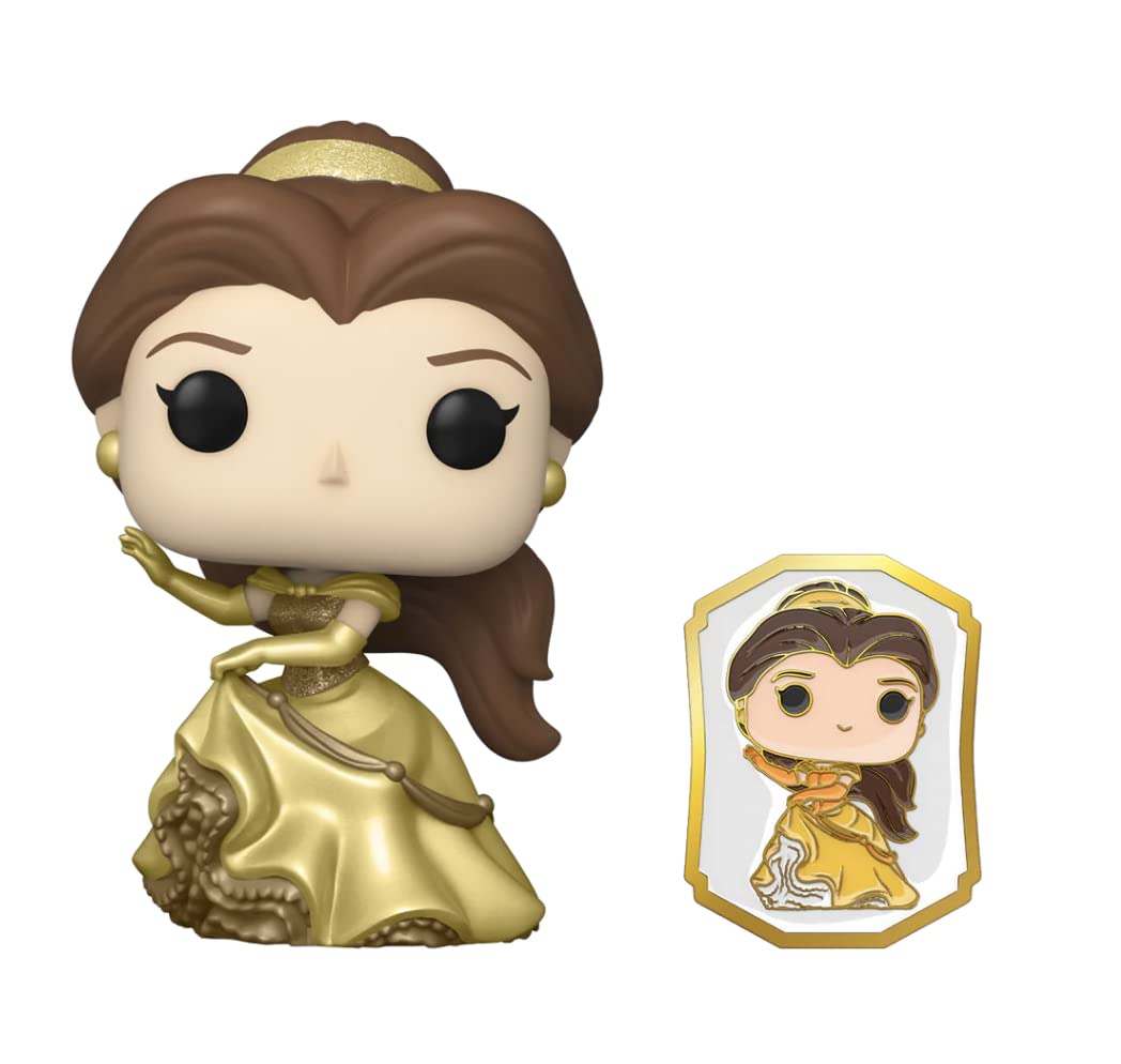 Funko POP! Ultimate Princess Collection - Belle POP & Pin Vinyl Figure ...