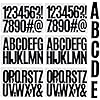 18 Sheets Alphabet Number Stickers, 3 Inch Self Adhesive Vinyl Letters ...