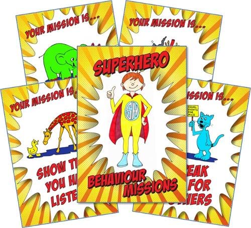 Buy Superhero Behaviour Missions Cards: Card game to encourage ...