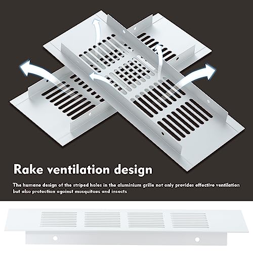 TsunNee 6PCS Air Vent Grilles Cover, 200 x 80mm Aluminum Alloy Kitchen ...