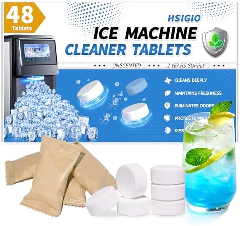 Amazon.com: HSIGIO Ice Machine Cleaner Tablets (48 Pack) - Nickel Safe ...