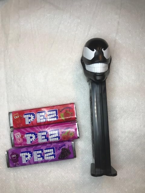 Amazon.com : PEZ Marvel Venom Dispenser 3 Roll Candy : Grocery ...