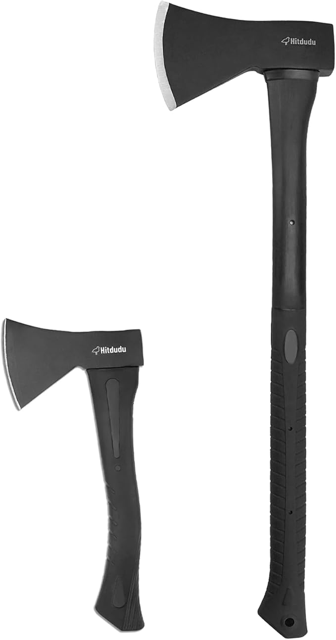 Amazon.com : Hitdudu Camping Hatchet and Splitting Axe Set, 14" Camping ...