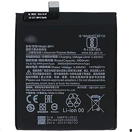 Realronics BP41 Battery Compatible for Redmi K20 Battery 4000 mAh Li ...
