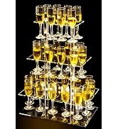 Amazon.com: Champagne Display Holder Stand for Party, 3 Tier Clear ...