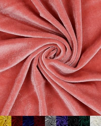 Amazon.com: SyFabrics Plush Triple Velvet Fabric 44 inches Wide Red ...
