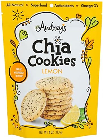 Amazon.com: Audreys Chia Chia Lemon Cookies, 4 OZ : Grocery & Gourmet Food