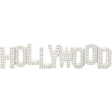 Amazon.com: Smith Novelty Hollywood Sign Replica - Wood (12 Inch, White ...
