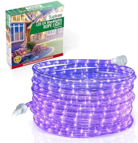 Amazon.com: Tupkee LED Black Light Rope Light - UV Blacklights for ...