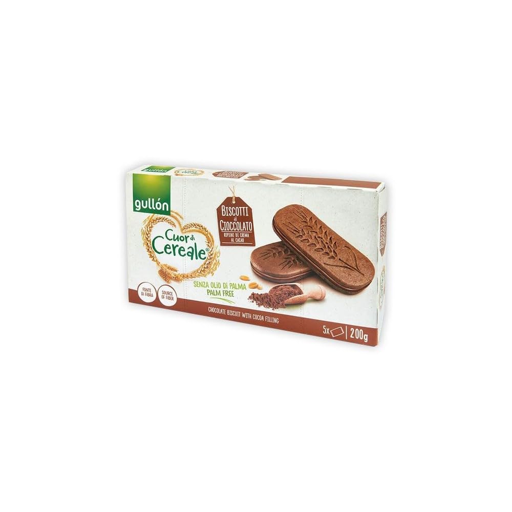GULLON Chocolate Biscuits Wit COCOA Filling 200G : Buy Online at Best ...