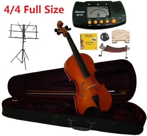 Amazon.com: Merano 4/4 Full Size Student Violin with Case and Bow+Extra ...