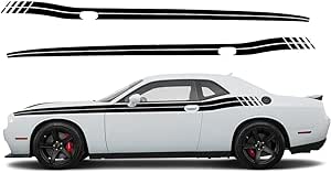 Amazon.com - Side Halfway Gradient Racing Stripes Auto Vinyl Graphics ...